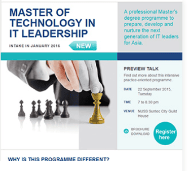 ITMA-NUS Collaboration On MTech IT Leadership – ITMA: IT Management ...